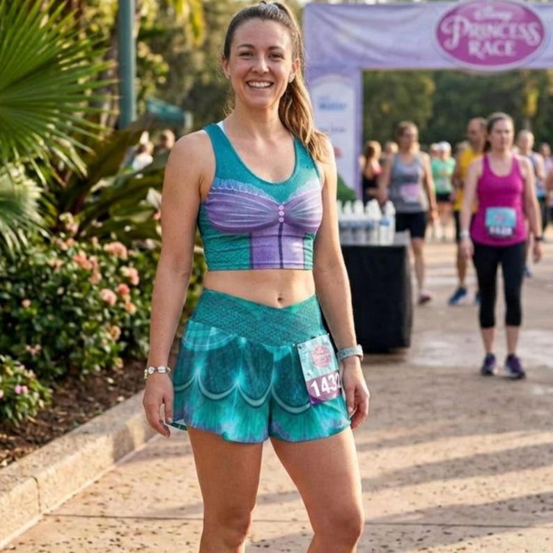 Under the Sea Mermaid Princess Women's Running Outfit | Princess Half ...