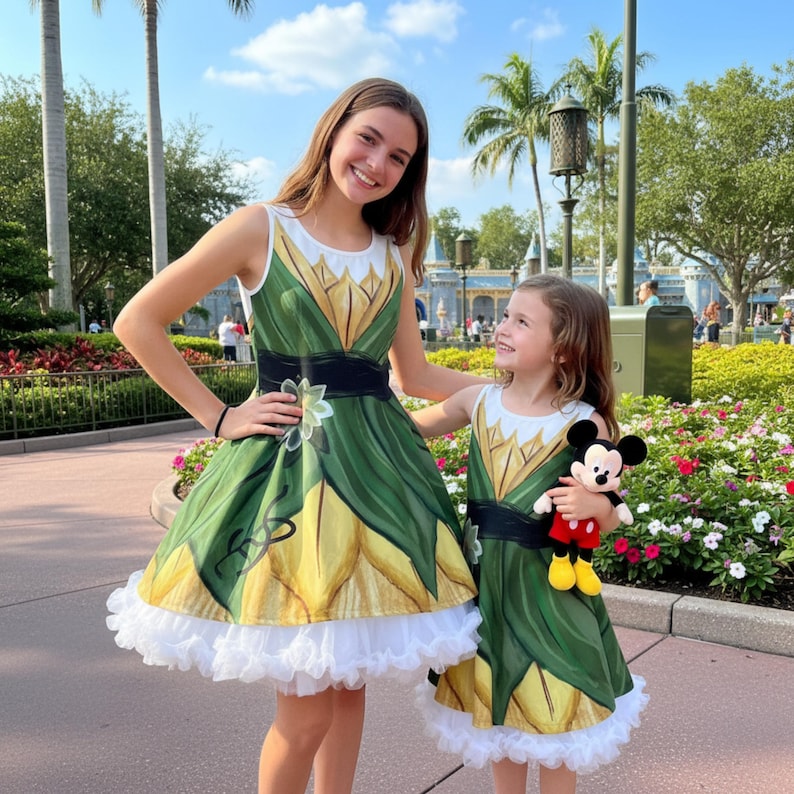Princess Tiana Bayou Princess Inspired Skater Dress | Girls' Costume ...