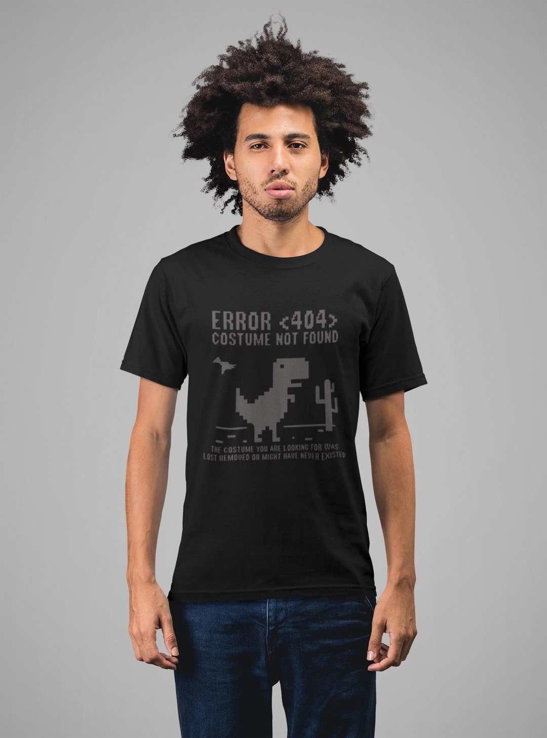 Error 404 Costume T-shirt: Funny Gamer Halloween Shirt - Etsy