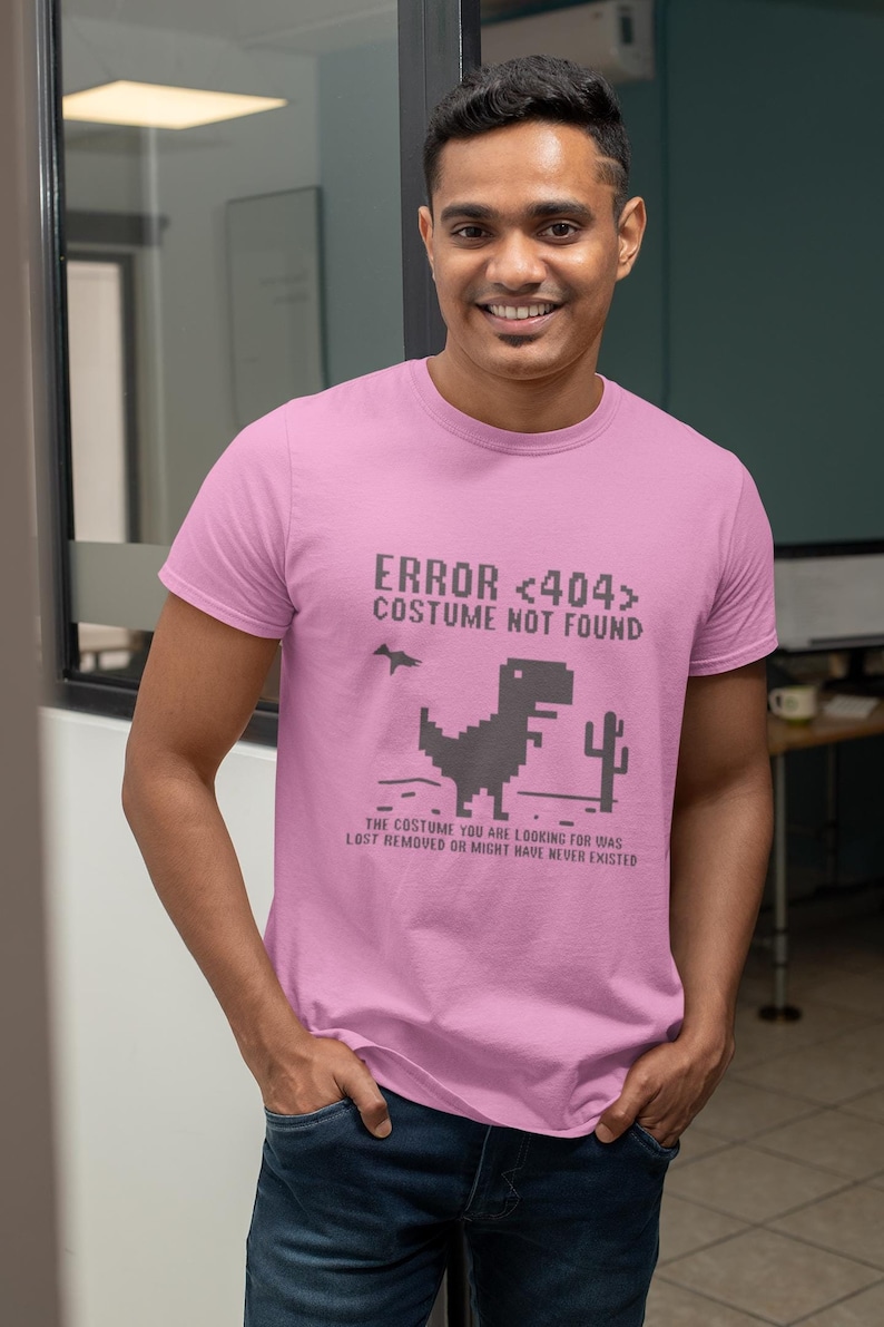 Error 404 Costume T-shirt: Funny Gamer Halloween Shirt - Etsy
