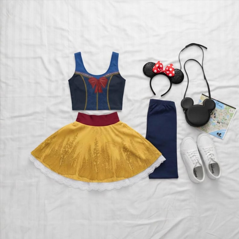 Snow White Skater Skirt | Womens Running Costume Princess Fairytale ...