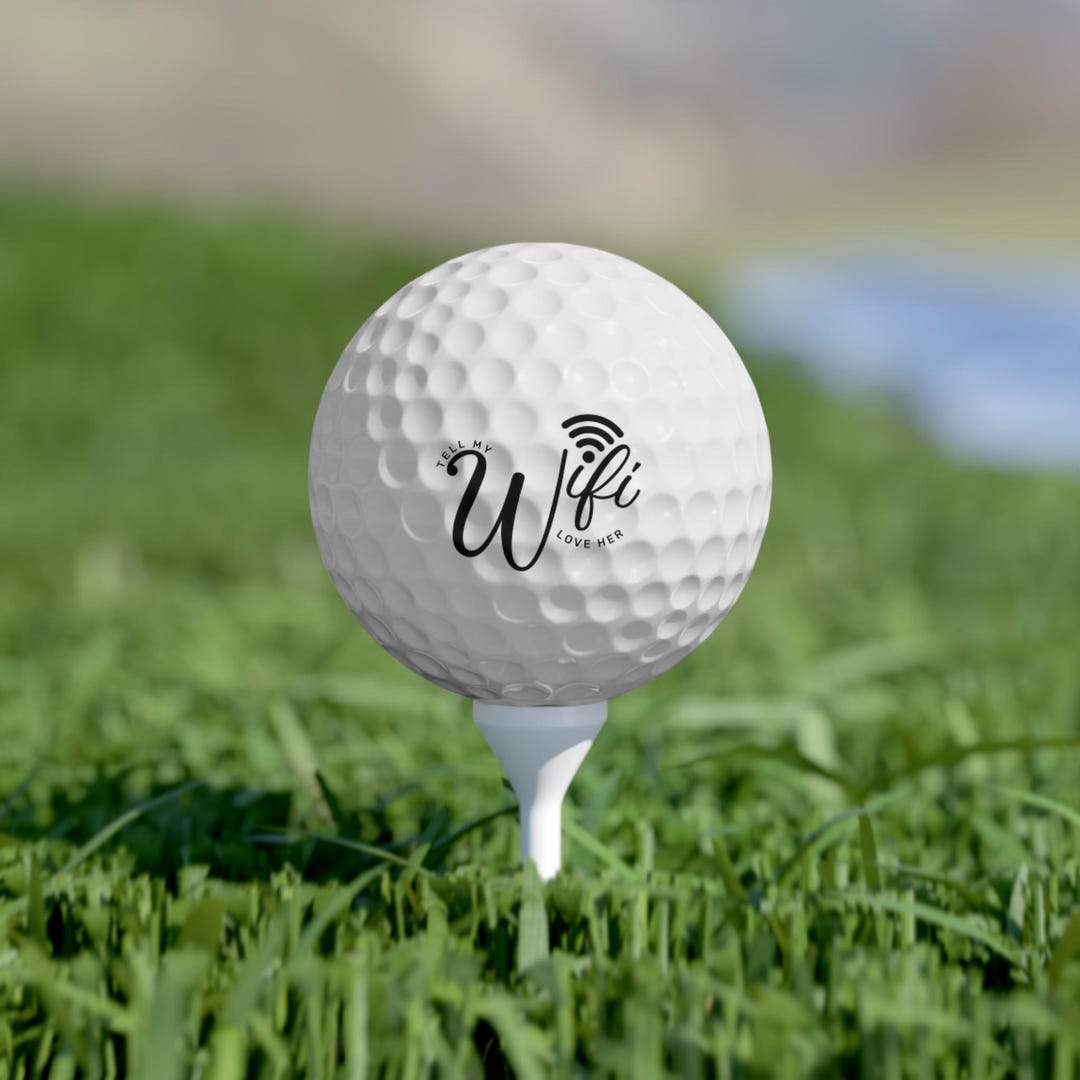 Tell My Wifi I Love Her Golf Balls, Husband Gift for Wifey Gamer ...