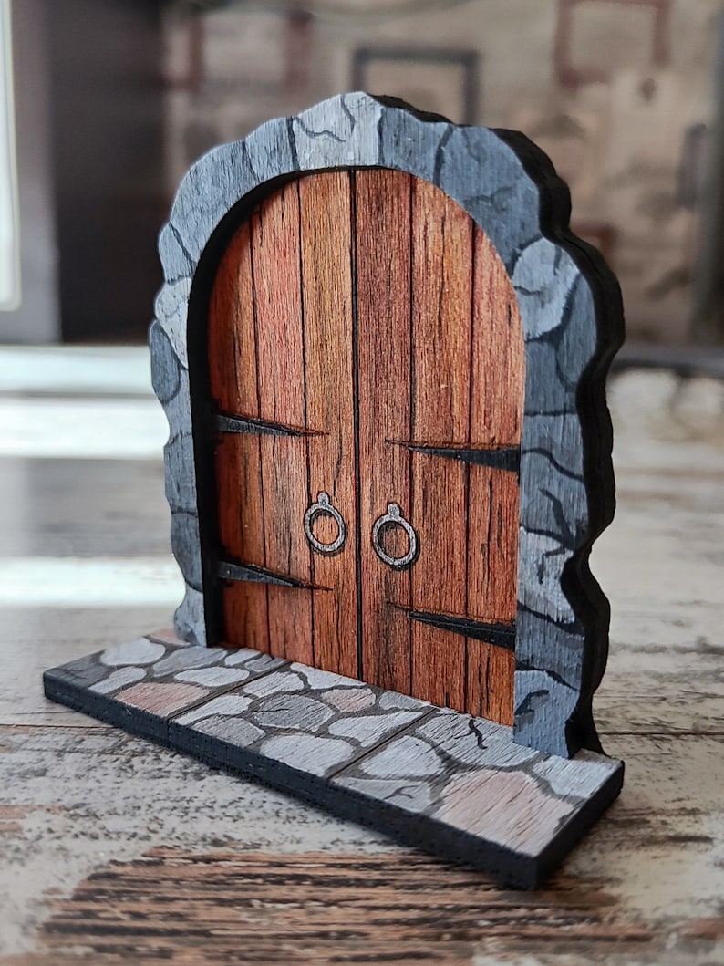 Template for RPG Douple Door - Svg, Pdf, Eps, Dxf Lasercut File - Etsy