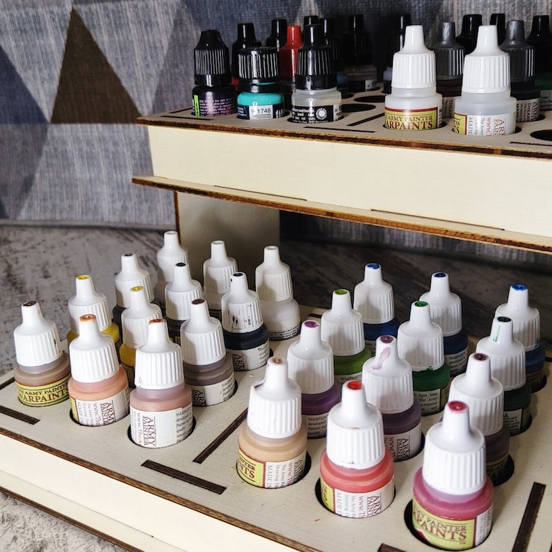 Modular Paint Rack (6x4) Vallejo, GSW, Army Painter Size (1"sockets ...