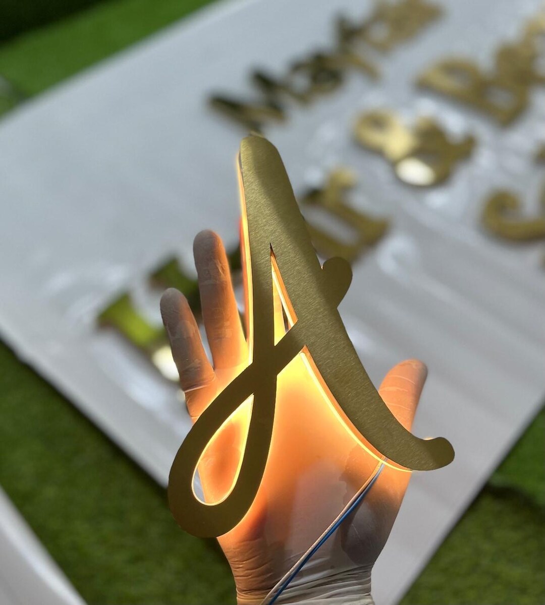 3D Metal Backlit Sign, Custom Business Sign, Aesthetics Spa Sign ...