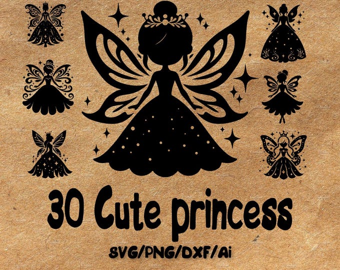 Fee Silhouette SVG, Fee Silhouette SVG Bundle, Fee Clipart, Fee Cricut ...