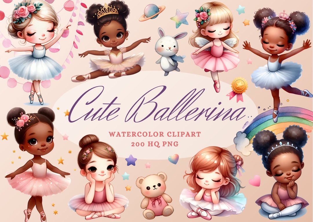 200 Watercolor Ballerina Clipart, Swan Lake Clipart, Ballerina PNG ...