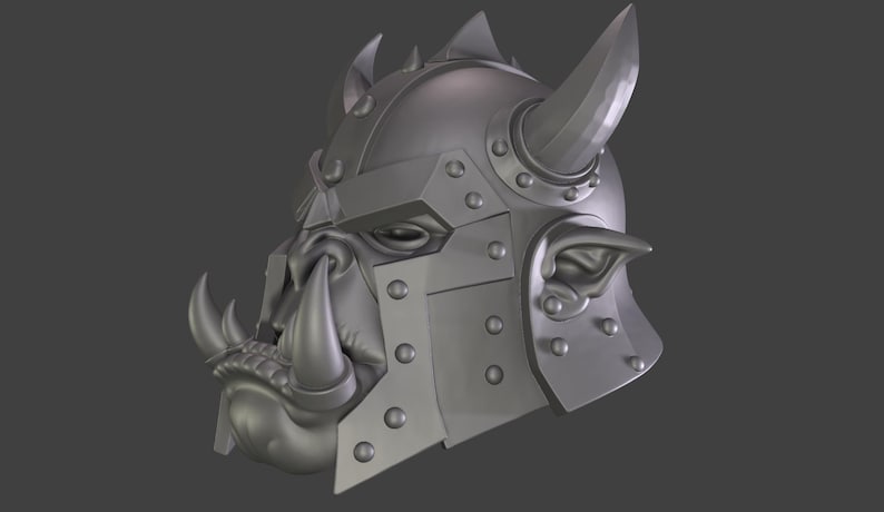 Orc Helmet STL 3D Printing Model Files (digital Download) - Etsy