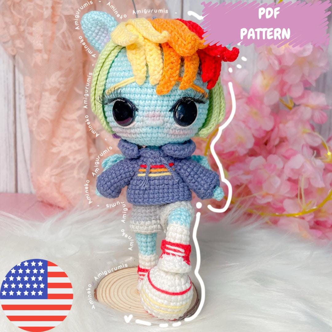 Rainbow Pony PDF Pattern (ENG) - Etsy