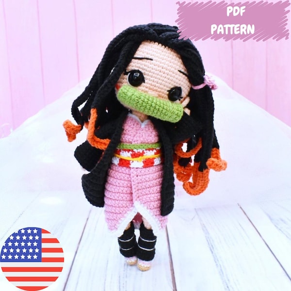 Nezuko Kimono Pattern - Etsy