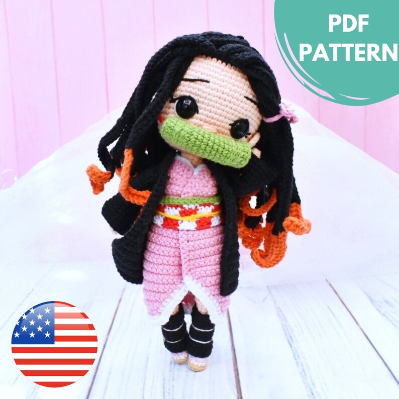 Kimono Doll PDF Pattern ENG - Etsy