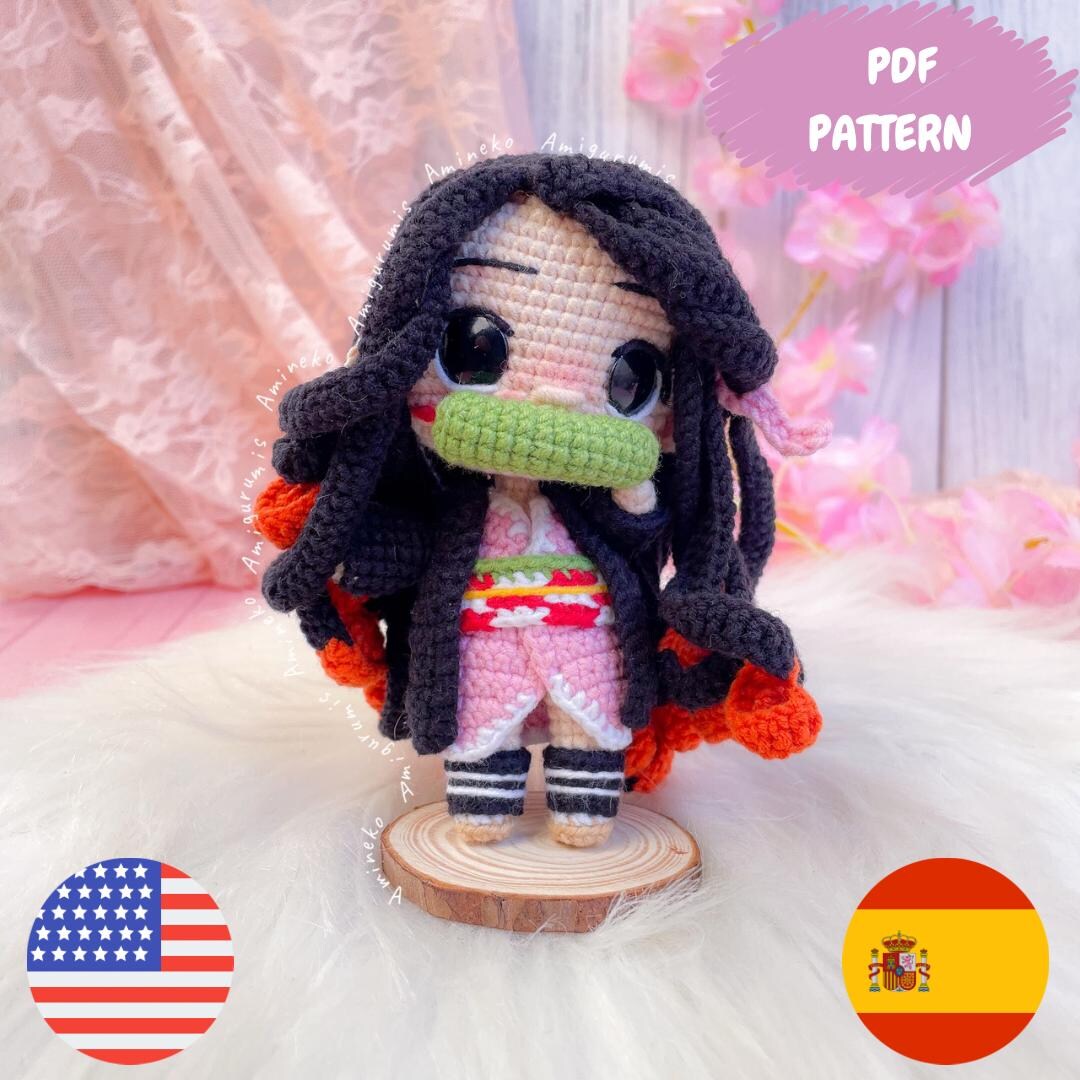 Kimono Doll Chibi PDF Pattern (ENG/ESP) - Etsy
