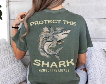 Respect the Locals Shark Tshirt - Etsy