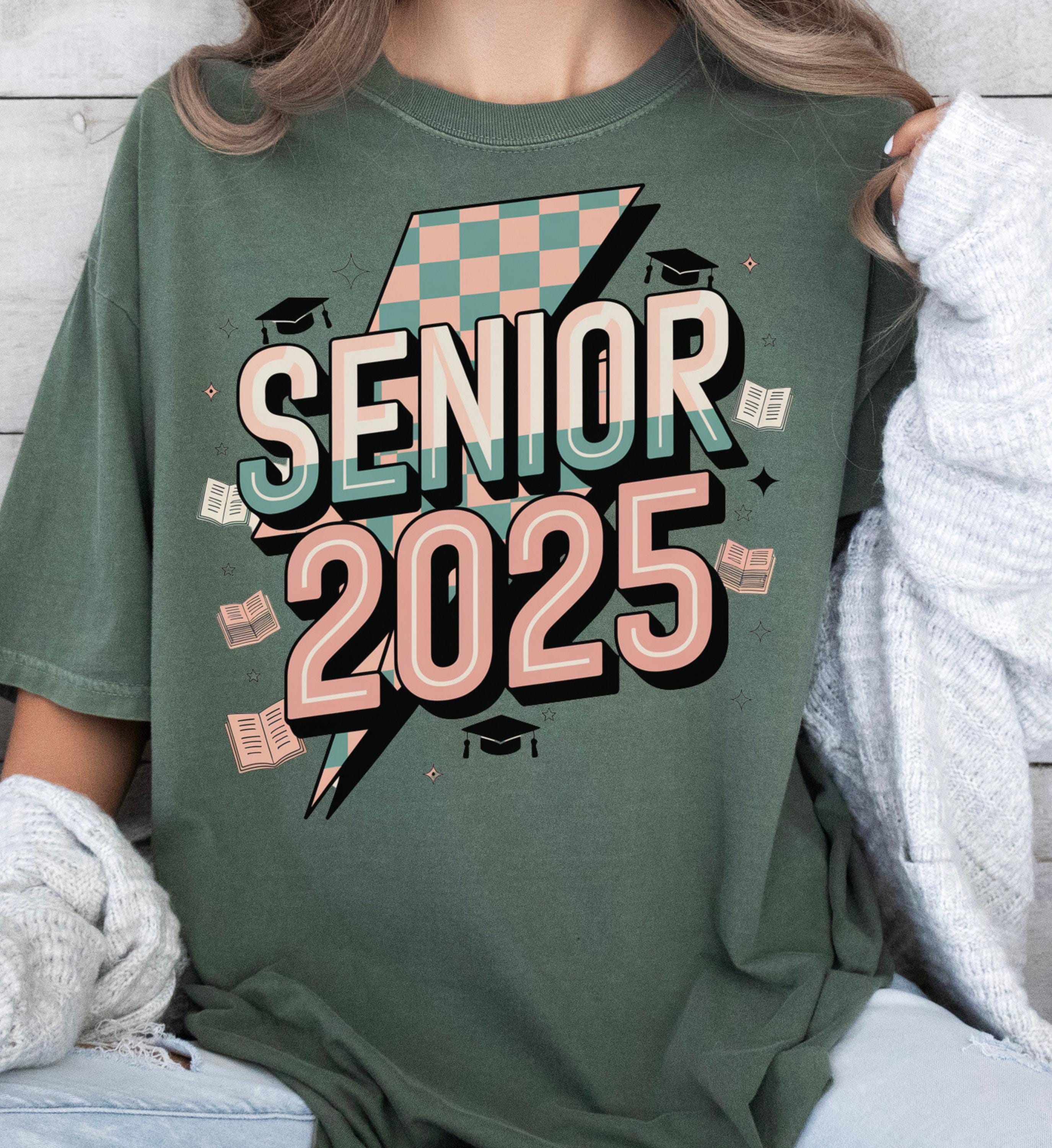 Senior 2025 Graduation Shirt: Retro Style, Class of 2025 - Etsy