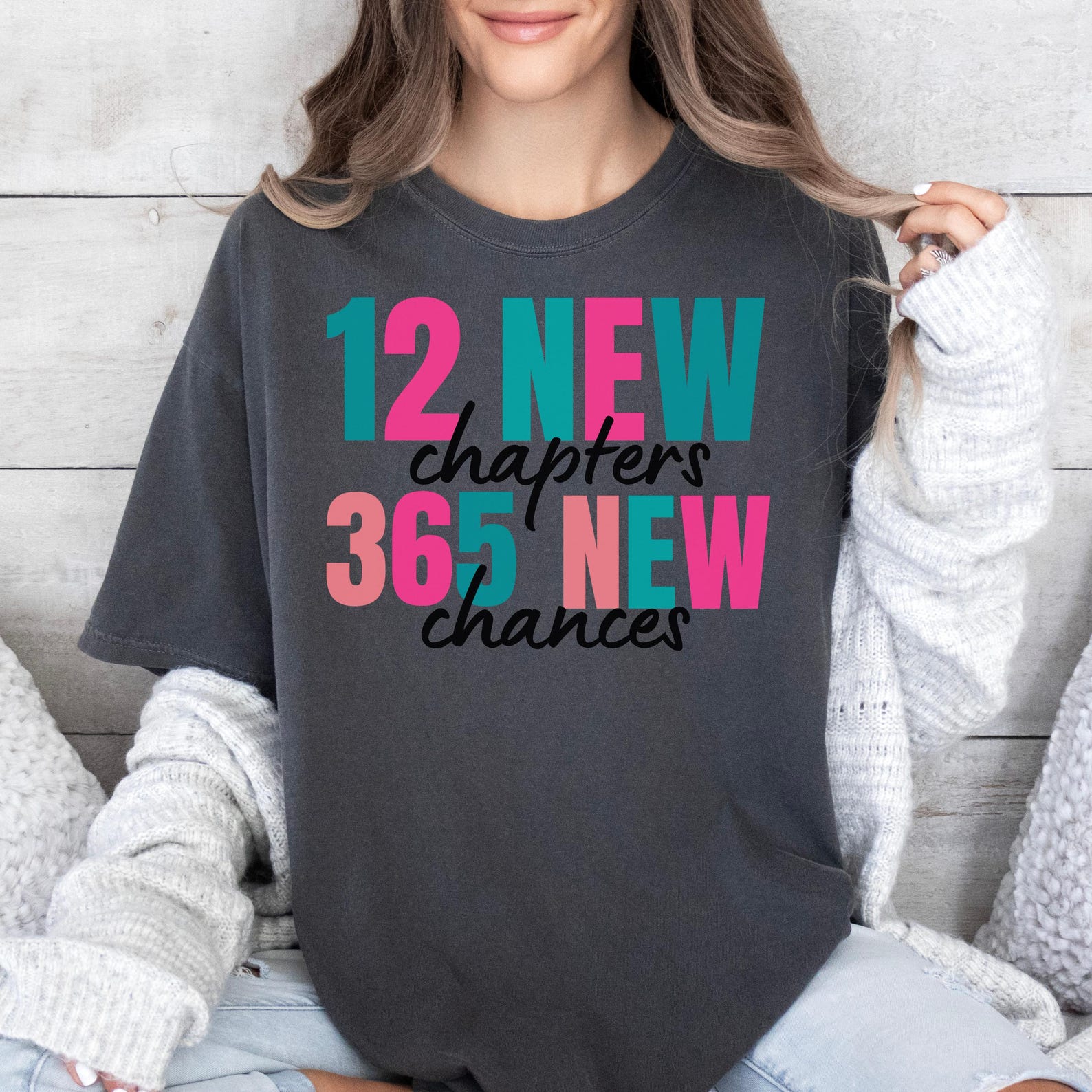 12 New Chapters 365 New Chances , New Year 2025 T Shirt , Group Shirt ...