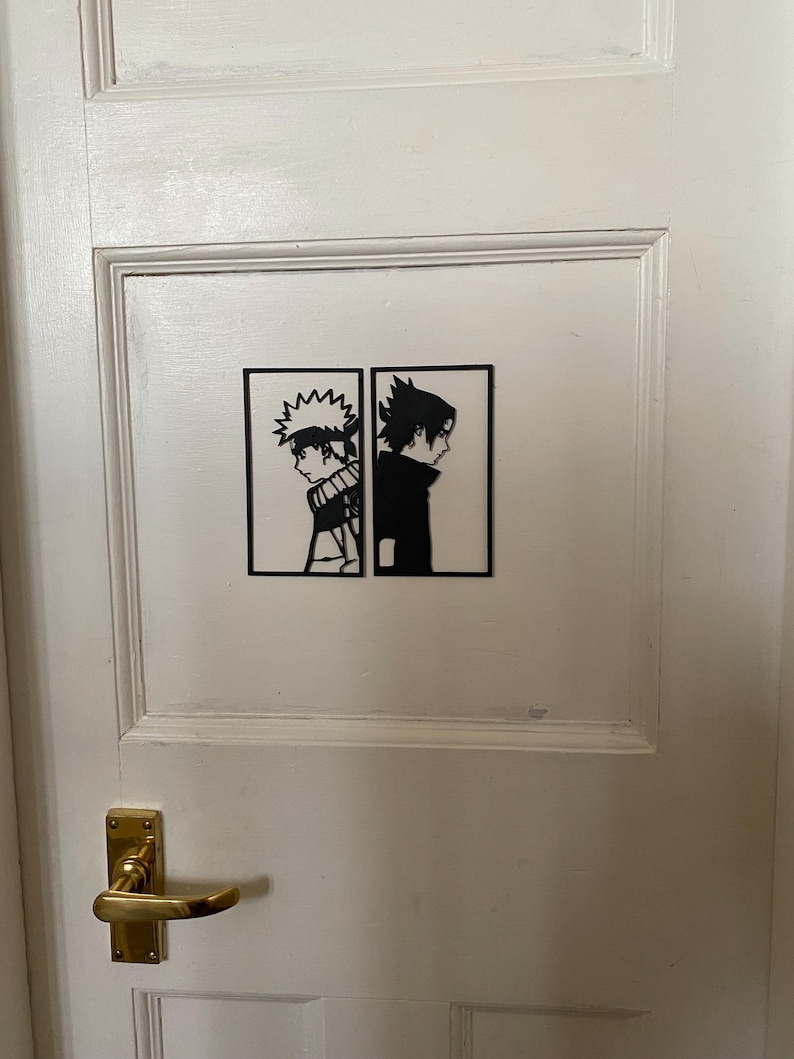 Naruto and Sasuke Wall Art - Etsy