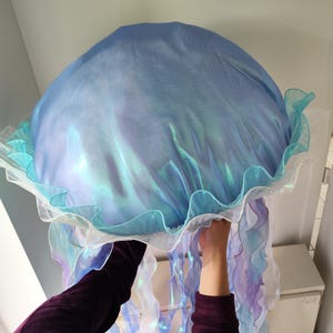 Blue Dreamy Holographic Jellyfish Hat, Festival Outfit, Costume ...
