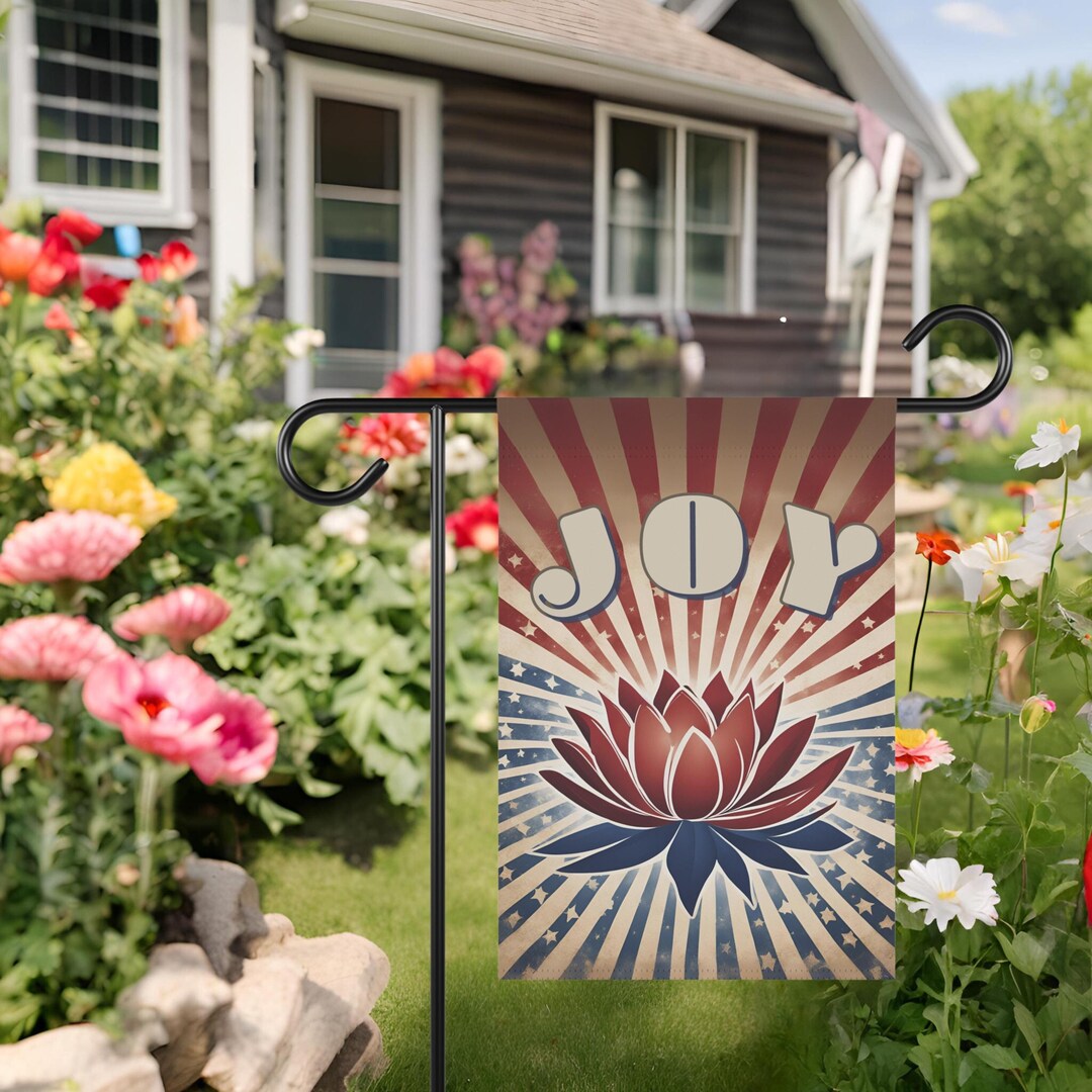 Garden Banner, Kamala Harris Lotus Election Flag With Joy, House Banner ...