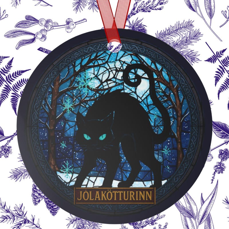 Yule Cat Tree Ornament - Etsy