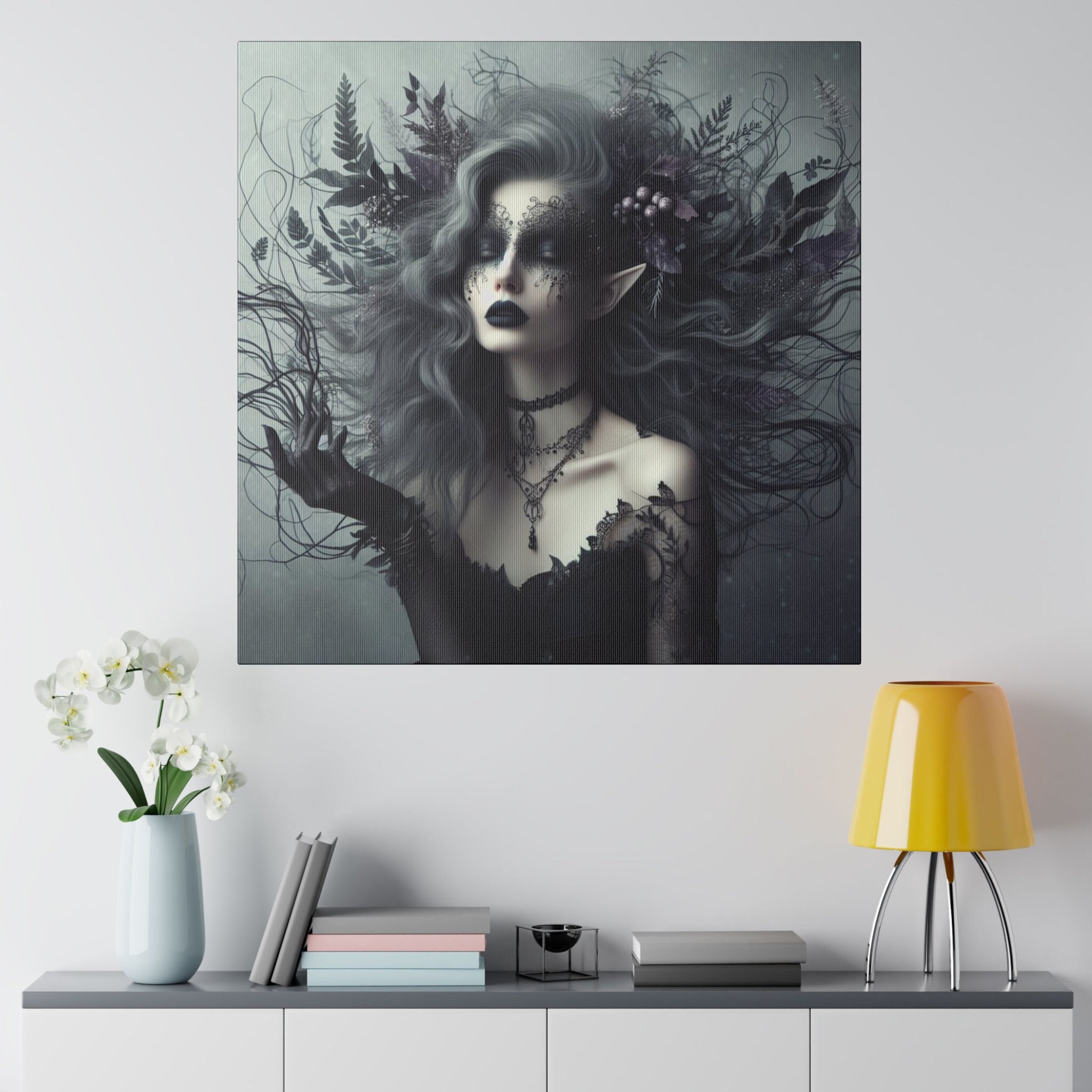 Enchanted Forest Nymph Canvas Print Mystical Fantasy Wall Art, Ethereal ...