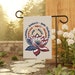Inspirational Lotus Flower Garden Flag - Patriotic American Flag Colors ...