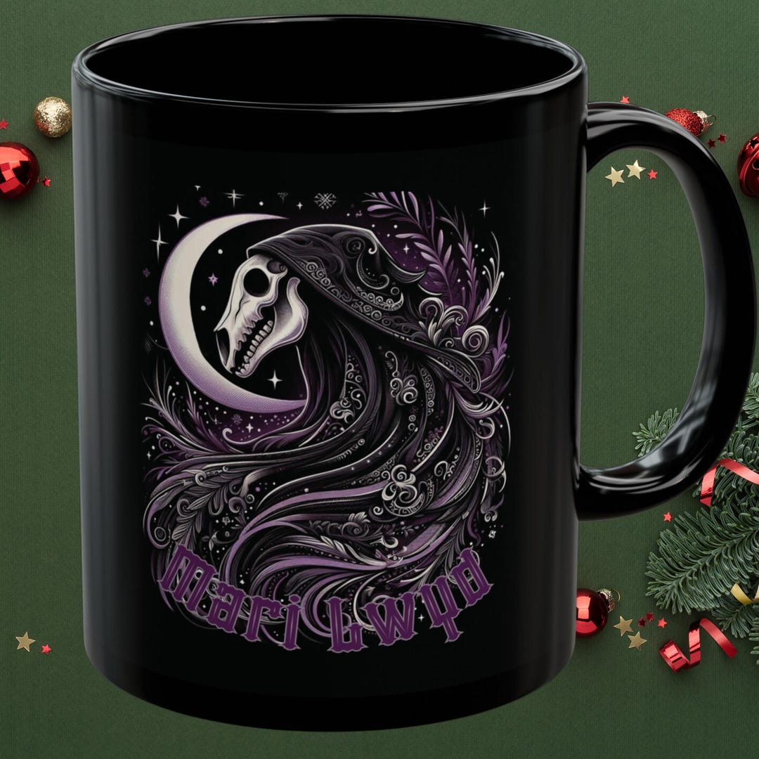 Mari Lwyd Christmasmug, Whimisgoth Pagan Yule Folklore, Holiday Gift ...
