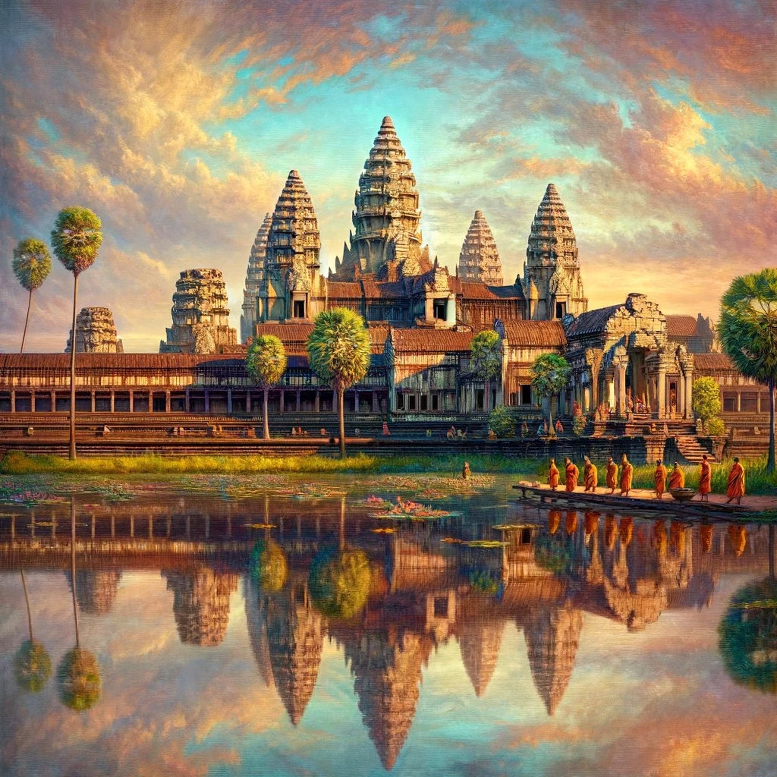 Angkor Wat - Lavender Skies - Etsy