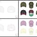 Baseball Cap Technical Drawing, Vector Flat Sketches (AI, EPS, PDF) - Etsy