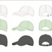Baseball Cap Flat Technical Drawing / Vector Illustration / Fashion ...