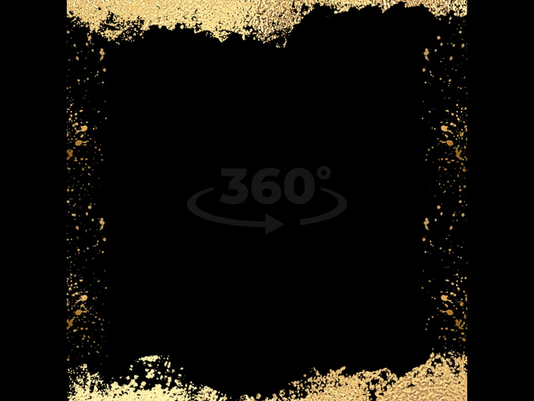 360 Photo Booth Gold Foil Overlay, Gold Sparkle Photo Booth Overlay ...