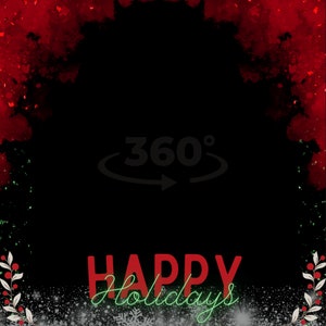 360 Photo Booth Overlay, Holiday Overlay, Holiday Photo Booth, 360 ...