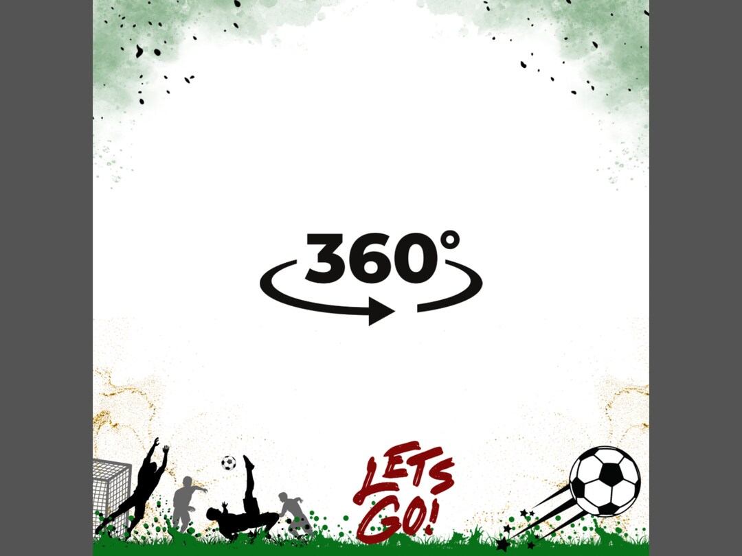 Soccer Overlay, 360 Photo Booth Overlay, Video Booth Soccer Overlay ...