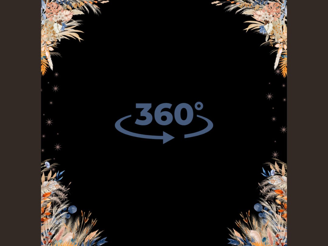 360 Photo Booth Overlay Template, Boho Overlay for Photo Booth, Rustic ...