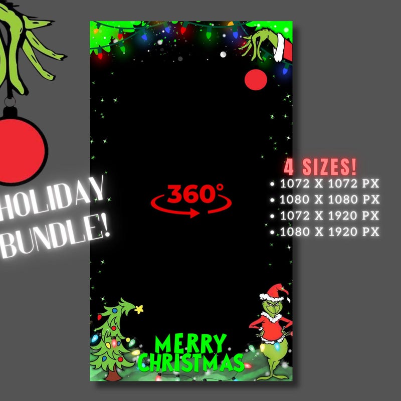 The Grinch Hand Overlay - Etsy