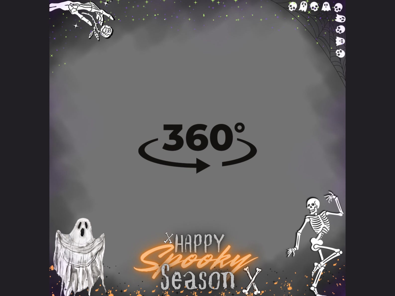 360 Photo Booth Overlay, Spooky Season Overlay for Video Booth ...