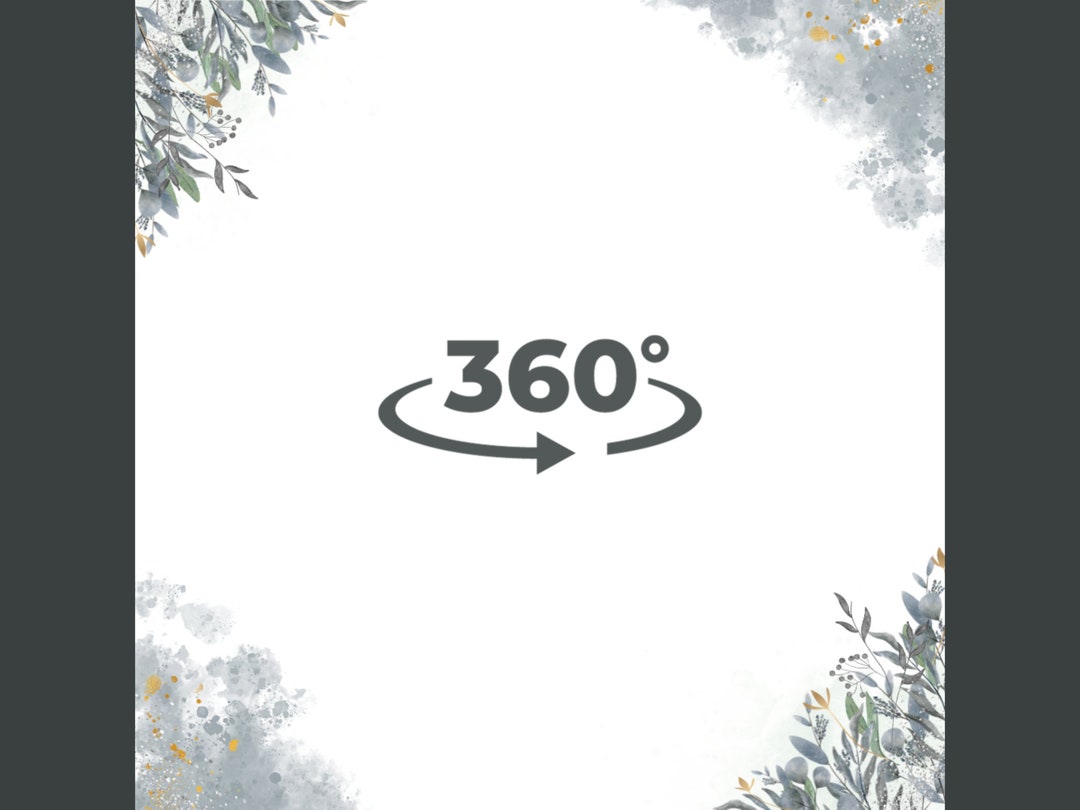 360 Wedding Overlay, Grey, Brass, Dusty Blue, Sage Overlay, Birthday ...