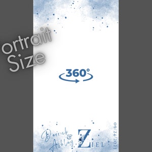 360 Photo Booth Overlay, Dusty Blue Photo Booth Overlays, 360 Wedding ...