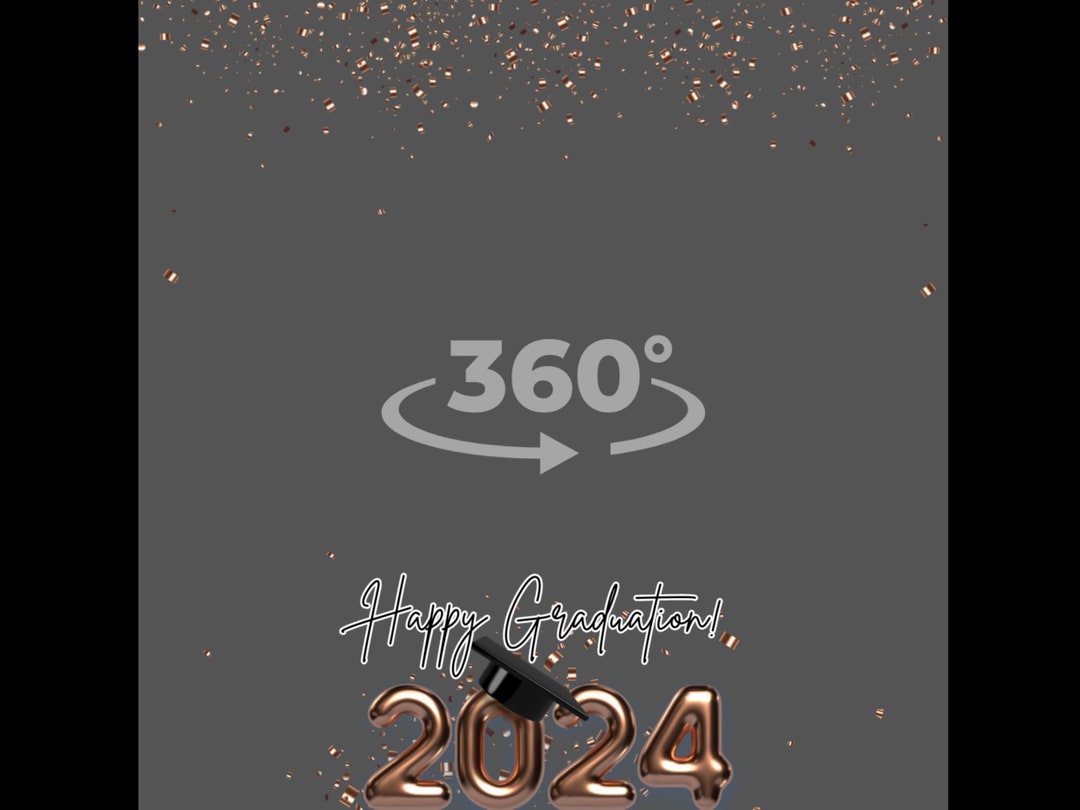 360 Photo Booth Overlay, Graduation Overlay, 2024 Graduation Photo ...
