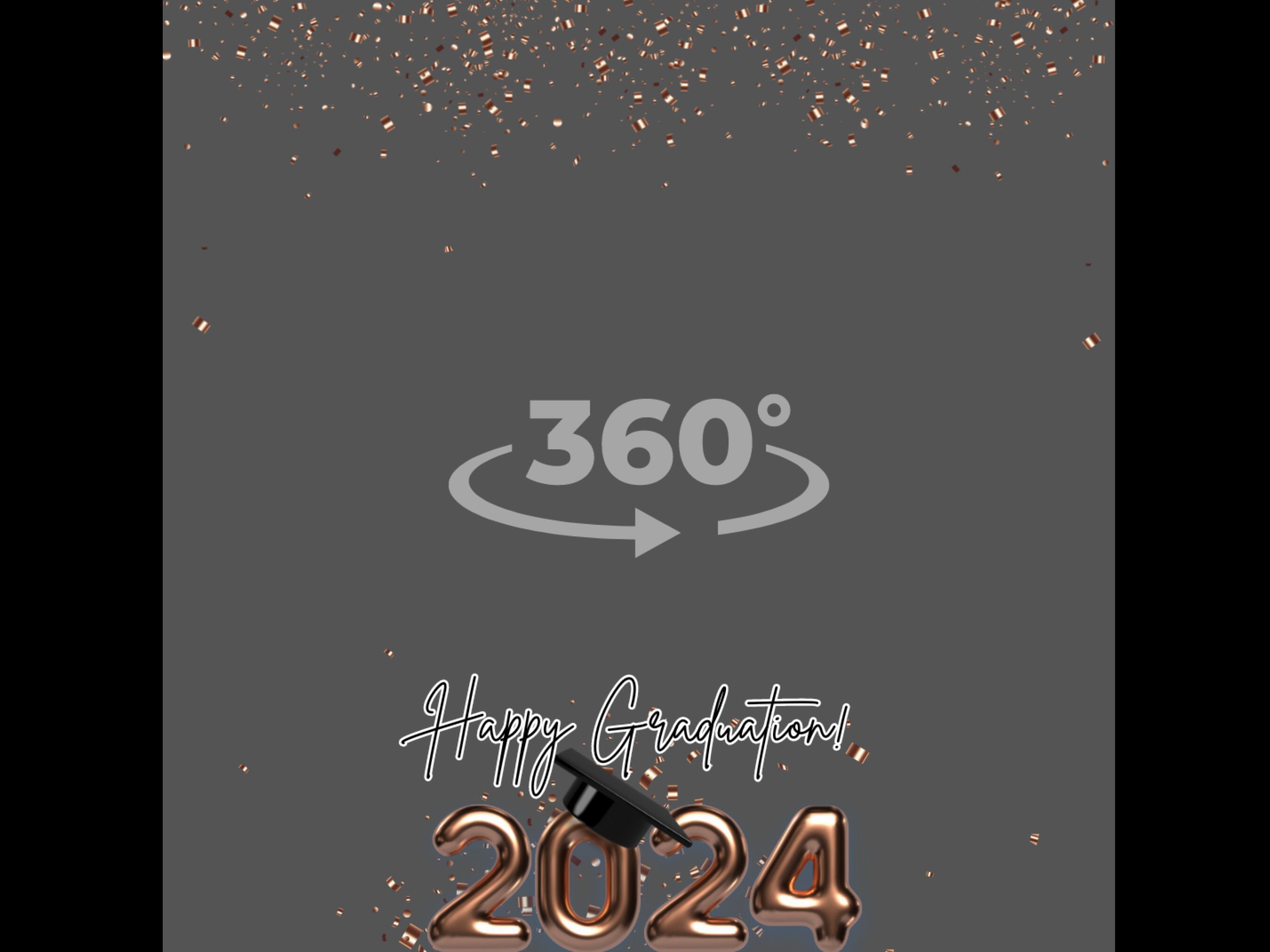 360 Photo Booth Overlay, Graduation Overlay, 2024 Graduation Photo ...