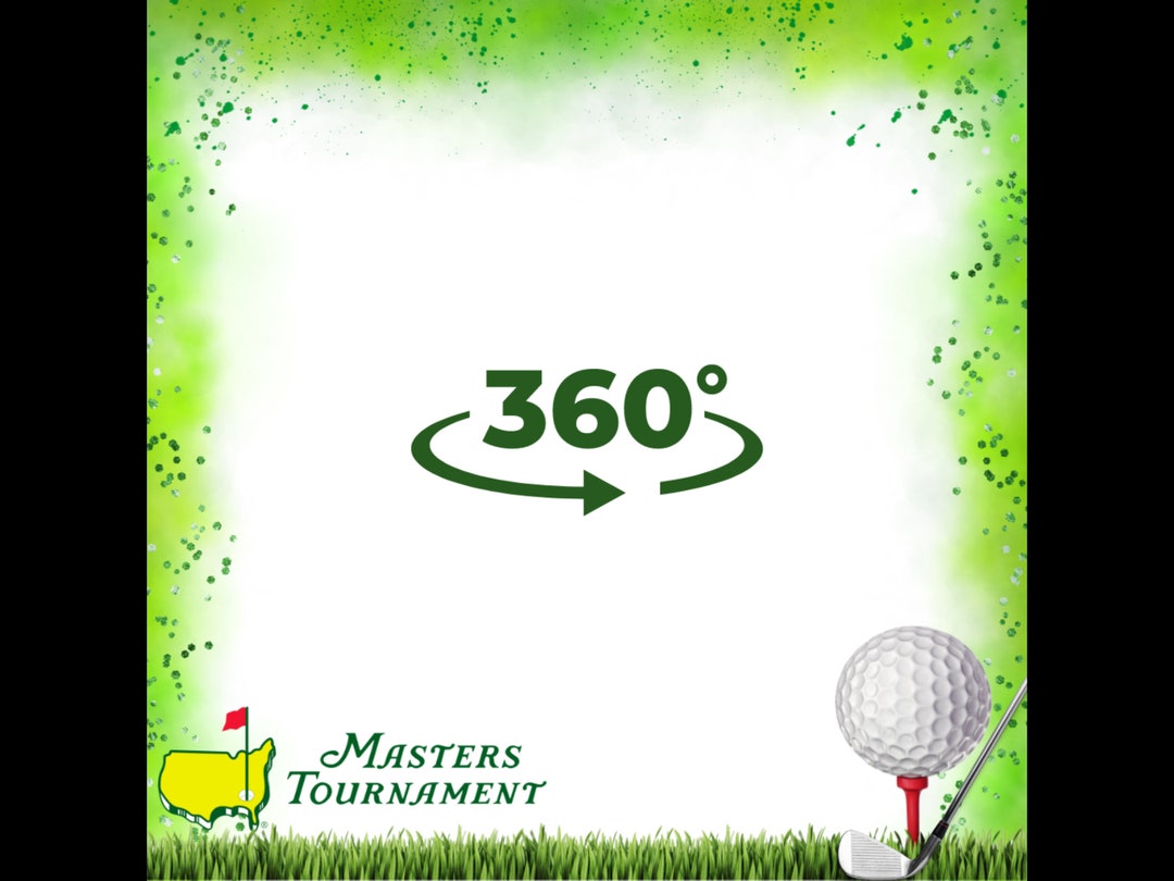 360 Photo Booth Overlay, the Masters Tournament Golf Overlay, Photo ...