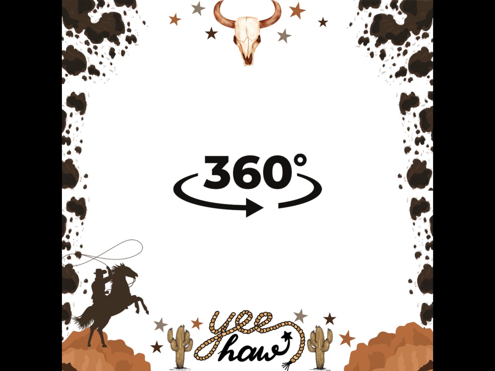 360 Photo Booth Overlay, Cowboy Overlay for Photo Booth, Texas Overlay ...