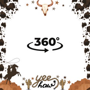 360 Photo Booth Overlay, Cowboy Overlay for Photo Booth, Texas Overlay ...