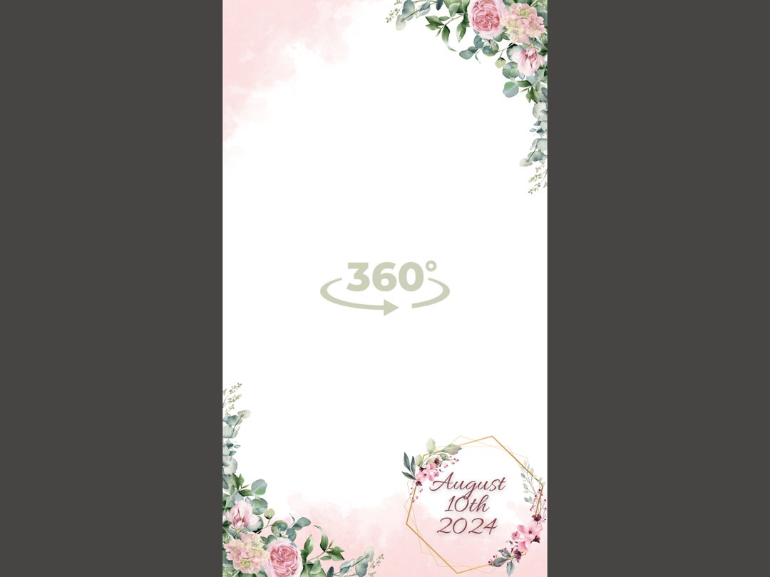 360 Photo Booth Overlay, Portrait Overlays, Wedding Overlay, 360 ...