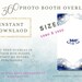 360 Photo Booth Overlay, 360 Video Overlay, Gold and Blue Photo Booth ...