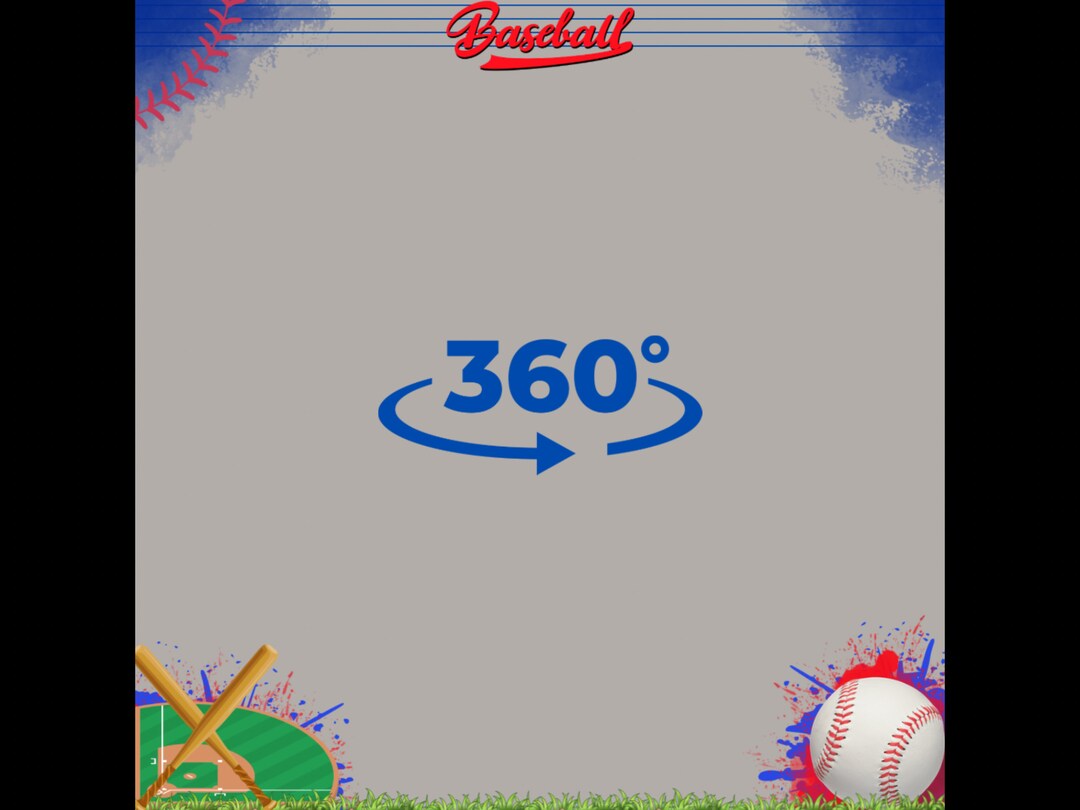 Baseball 360 Photo Booth Overlay, Baseball Overlay, Video Booth Overlay ...