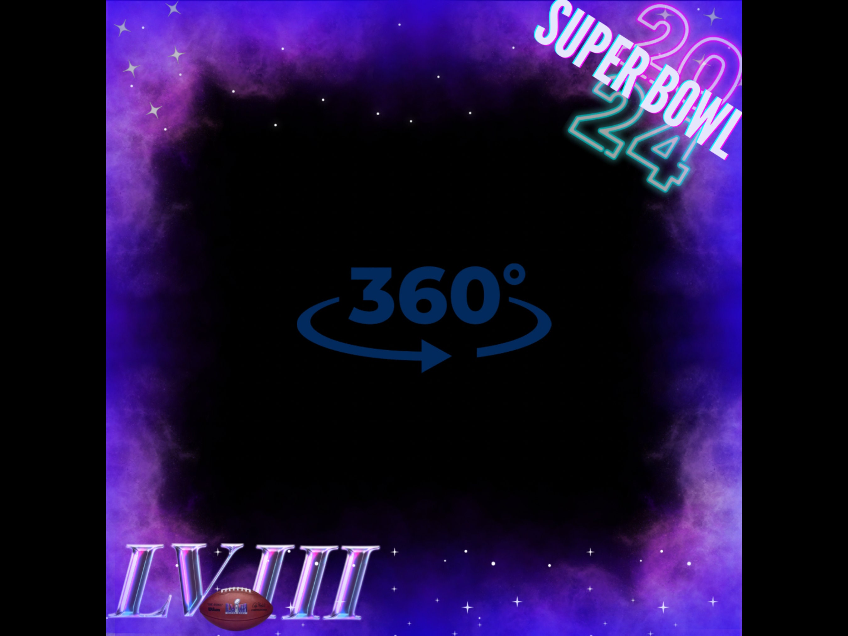 360 Super Bowl Overlay, Football Super Bowl 2024 Overlay, Photo Booth ...