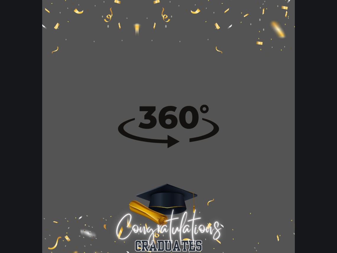360 Photo Booth Overlay, 360 Gold Overlay, 360 Graduation Overlay ...