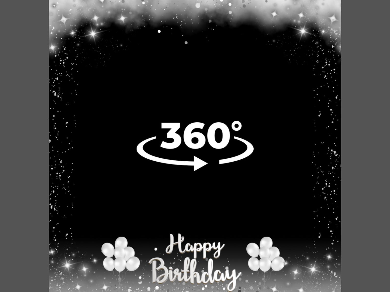 360 Photo Booth Overlay, White Party Overlay, Happy Birthday Overlay ...