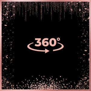 360 Photo Booth Overlay, Rose Gold Sparkle Overlay, Photo Booth Overlay ...