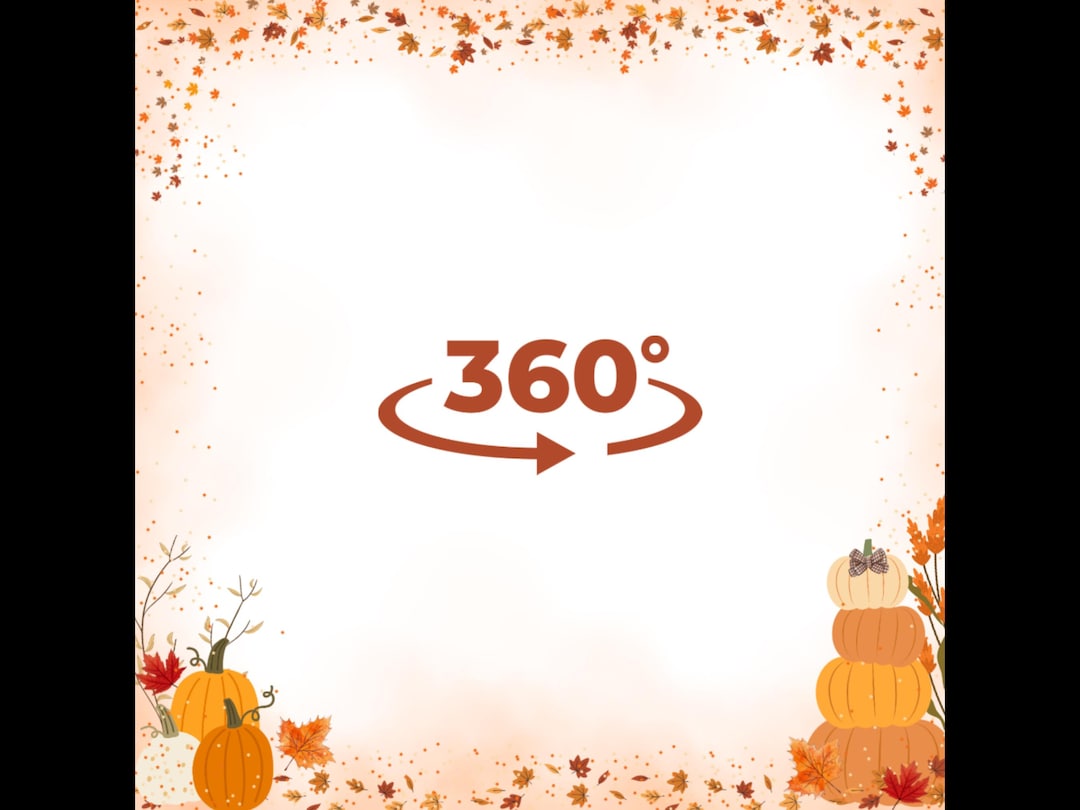 360 Photo Booth Overlay, 360 Fall Photo Booth Overlay, 360 Autumn Photo ...